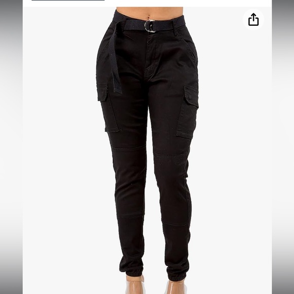 love moda | Pants & Jumpsuits | Womens High Waist Slim Fit Jogger Black ...